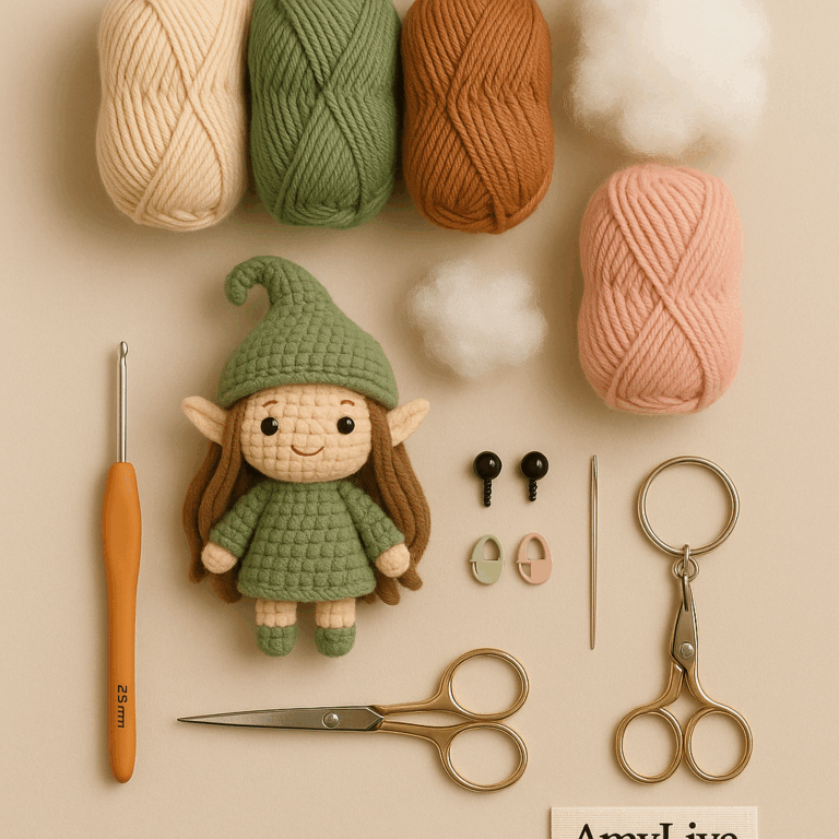 Crochet a Magical Elf Keychain – Adorable, Customizable & Totally Free ...