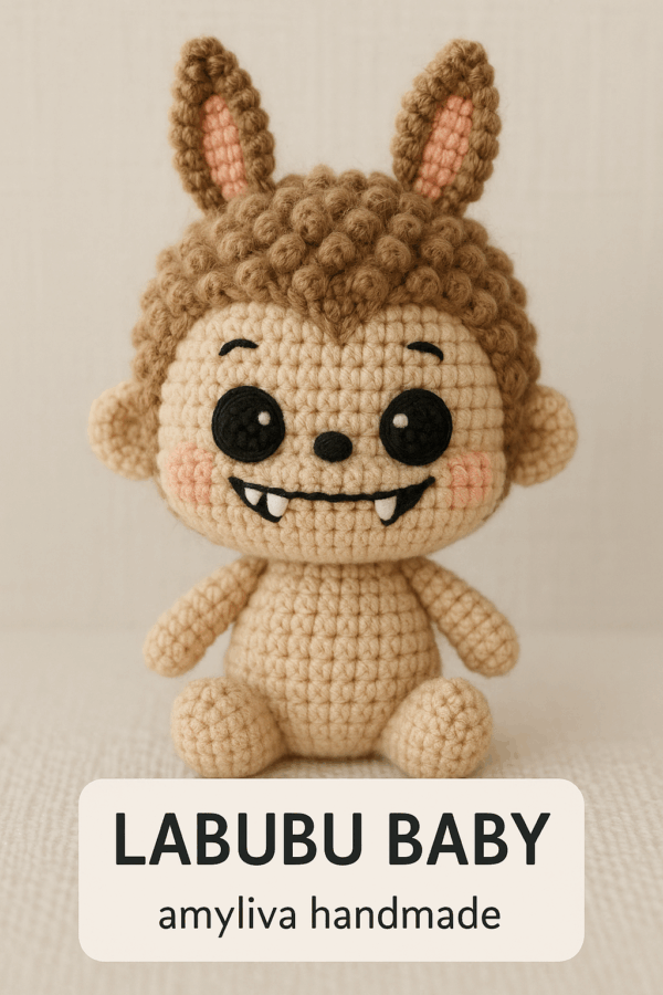 Labubu Baby – A Mischievous Crochet Friend Full of Character - Amyliva