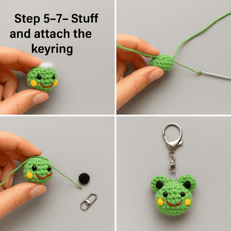 How to Crochet a Frog Keychain – Free Pattern for Cute Summer Accessory ...