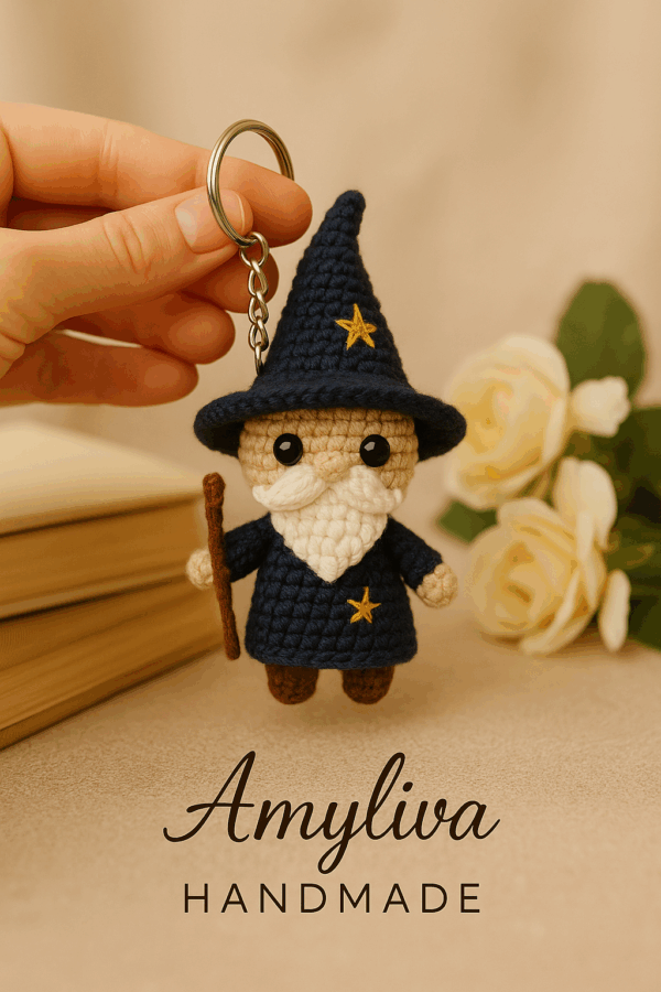 Bring Magic to Your Hook – Crochet This Mini Wizard Amigurumi Today ...