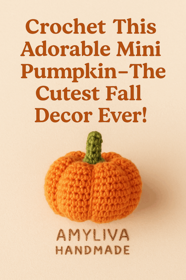Tiny But Terrific: The Mini Crochet Pumpkin That Stole Fall - Amyliva