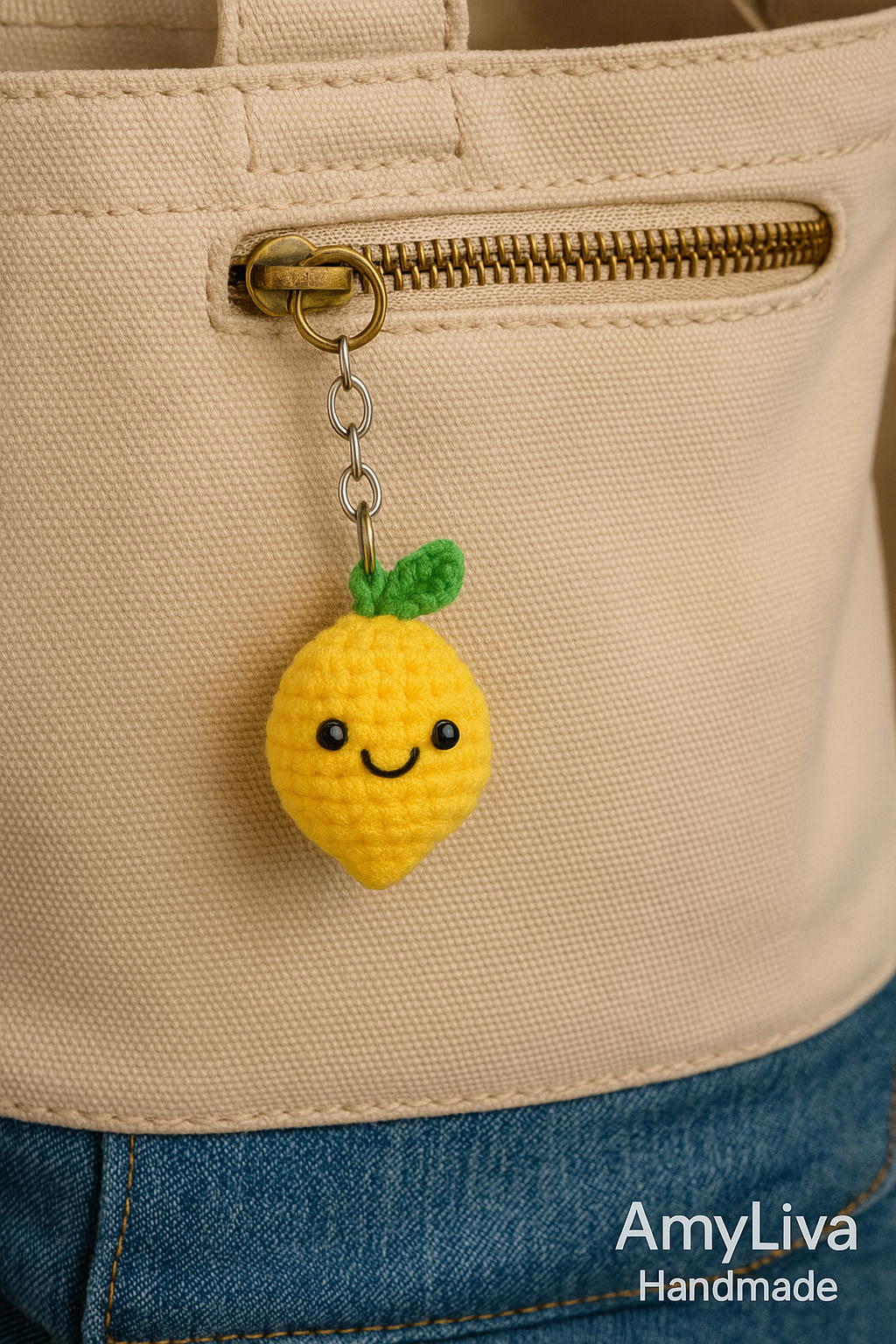 Cute and Zesty! Crochet Lila the Lemon Keychain with This Free Pattern ...
