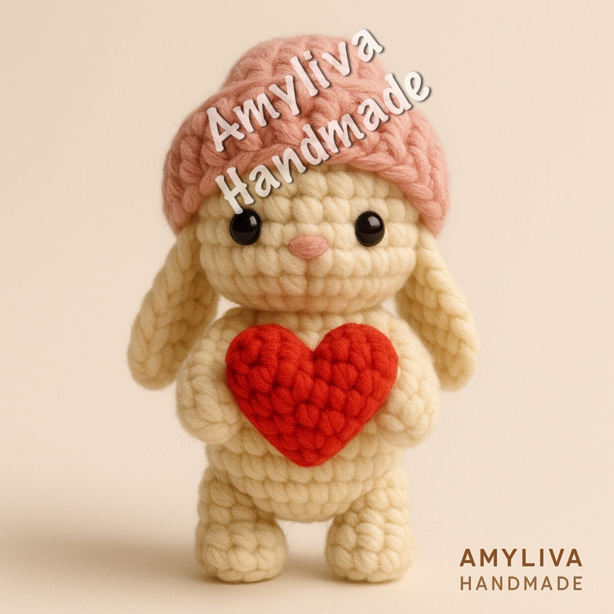 Chunky Yarn Amigurumi Bunny – Free Crochet Pattern for Beginners - Amyliva