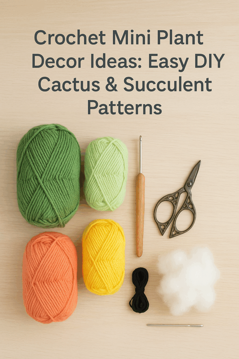 DIY Crochet Mini Plants: Free Patterns for Cactus, Succulents & More ...
