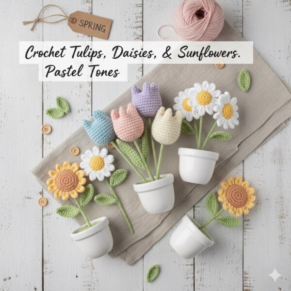 DIY Crochet Mini Plants: Free Patterns for Cactus, Succulents & More ...