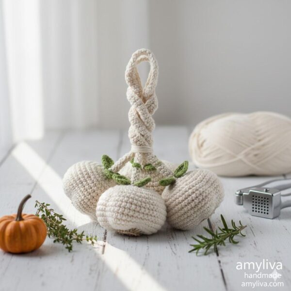 🧄 How to Crochet a Garlic Bunch – Free Amigurumi Pattern & Tutorial ...