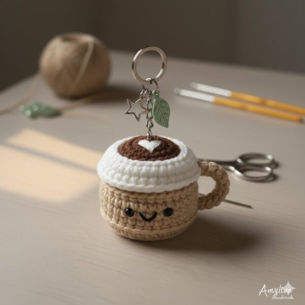 Mini Amigurumi Coffee Cup Keychain Pattern – Easy & Cute Crochet ...