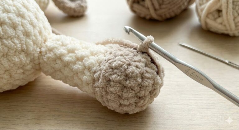 How to Crochet a Chunky Lamb Plush: Step-by-Step Guide for Beginners ...