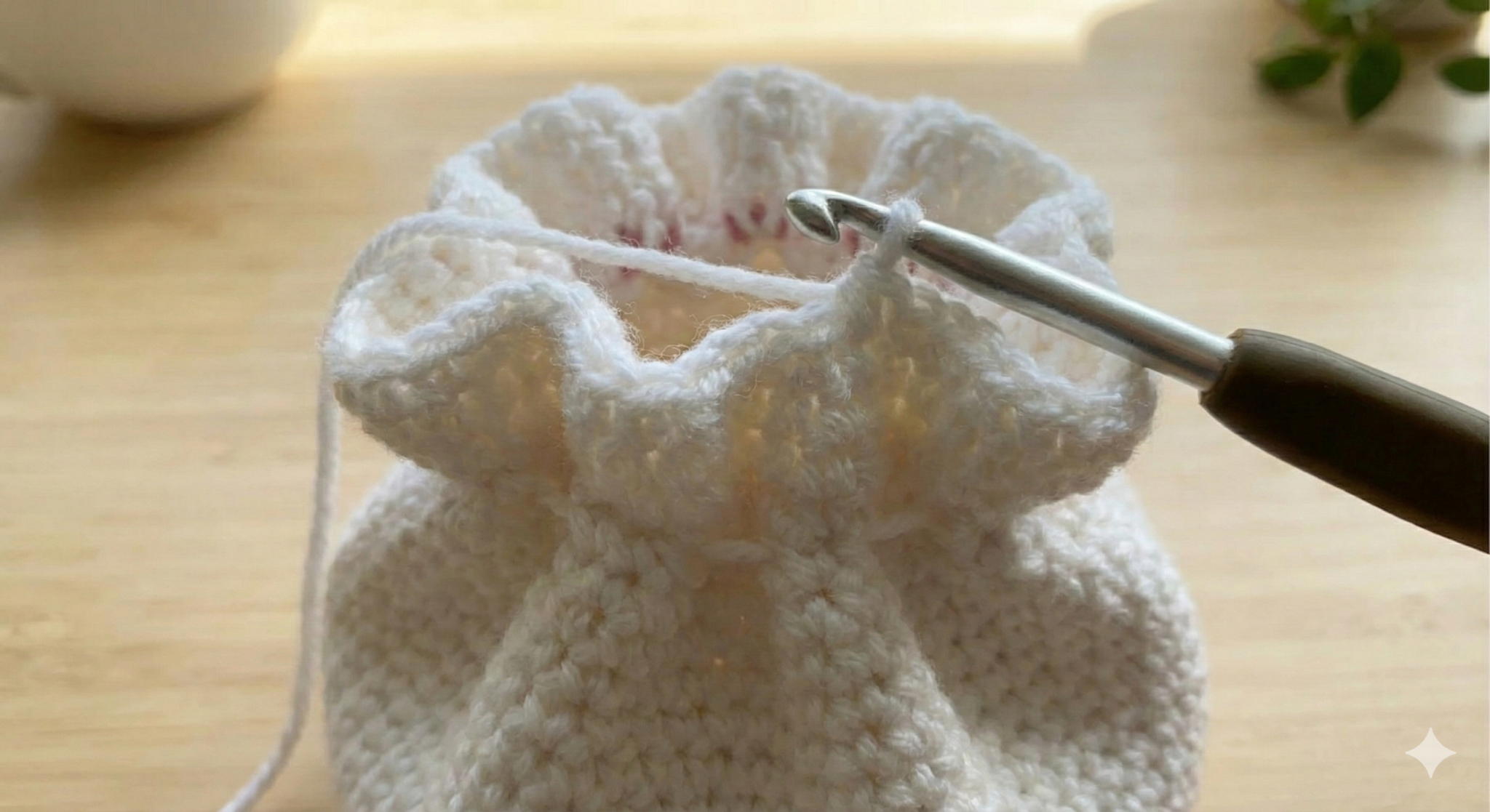 Mini Dumpling Bag Crochet Pattern – Free Bao Bag Drawstring Pouch ...