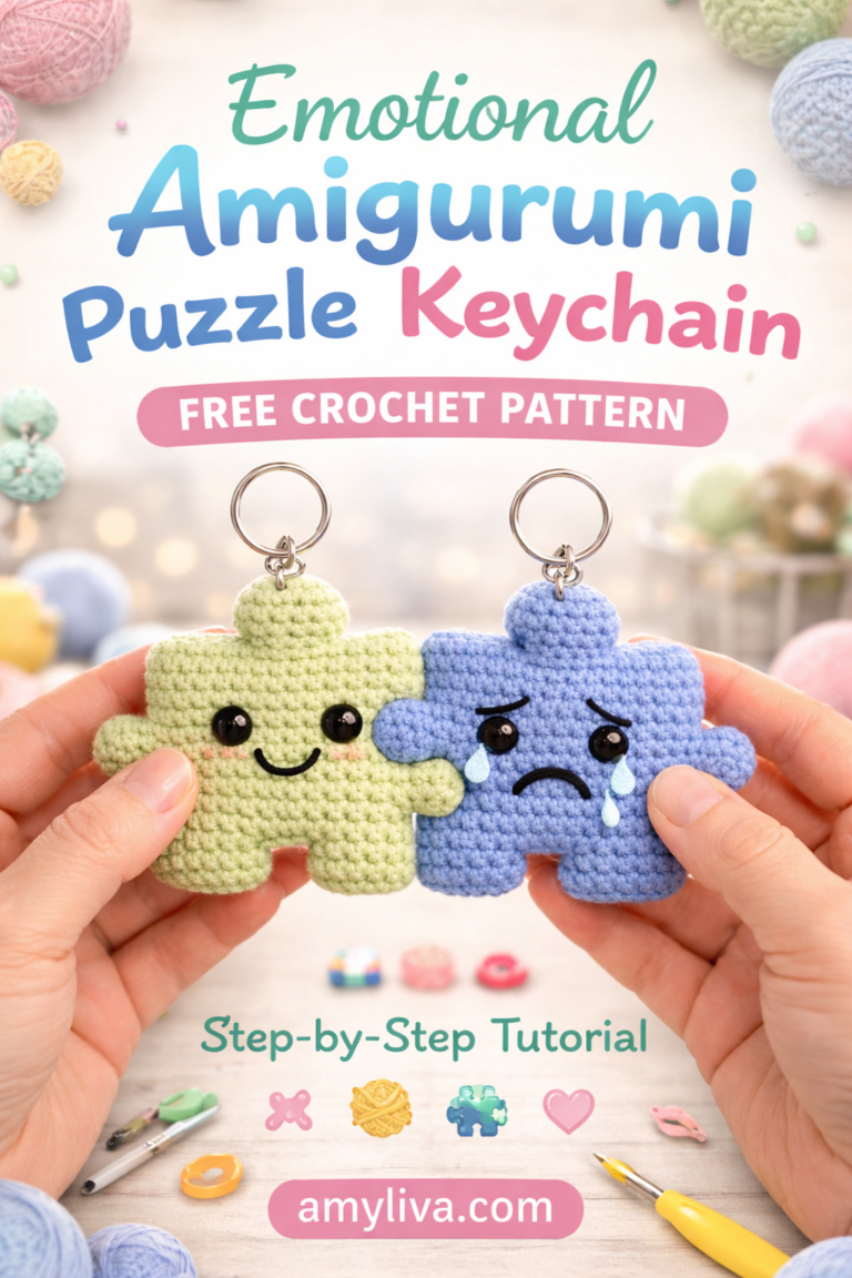 Emotional Amigurumi Puzzle Keychain Pattern – A Detailed Crochet ...
